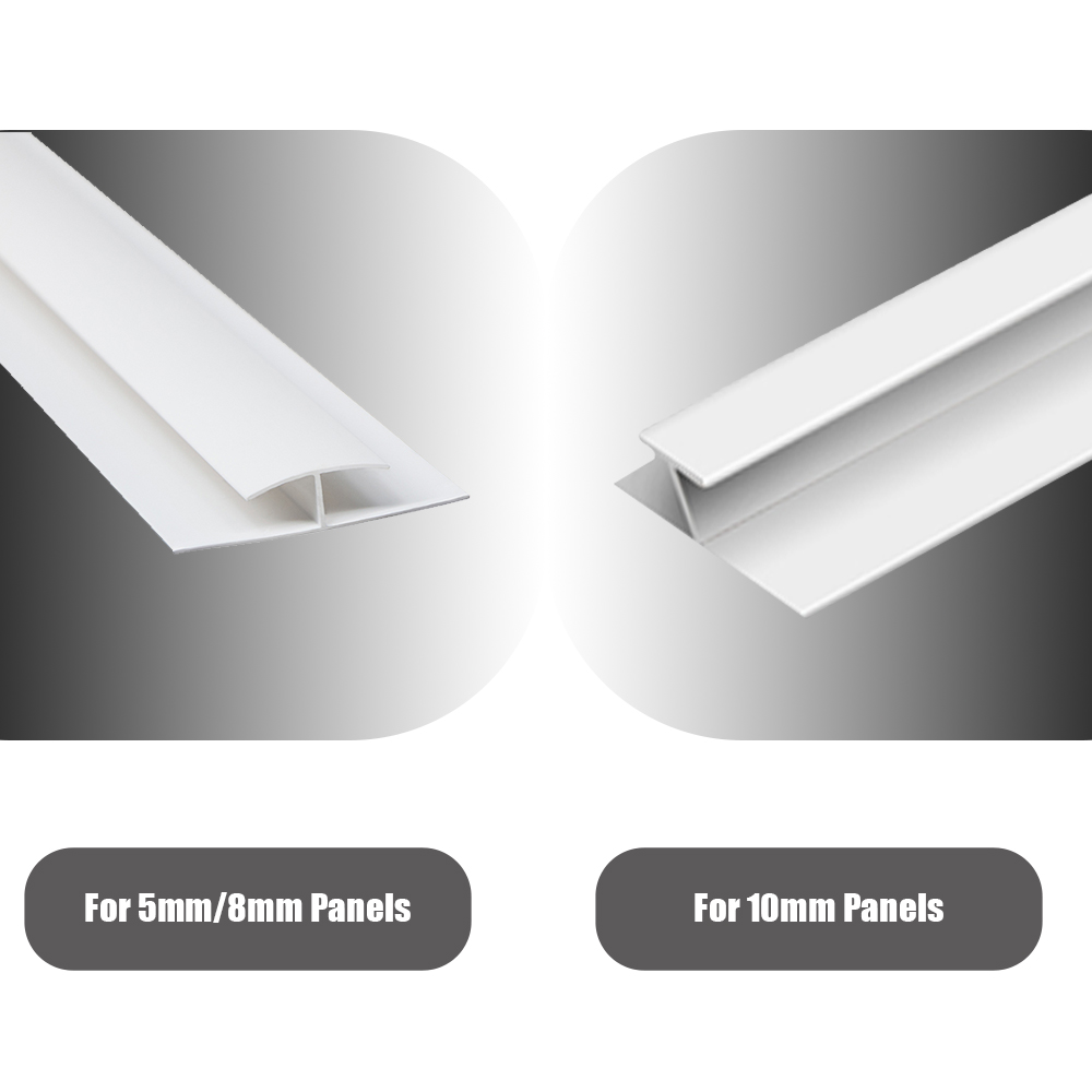 Trims For 5mm 8mm 10mm Shower Wet Wall Panels Bathroom PVC Cladding ...