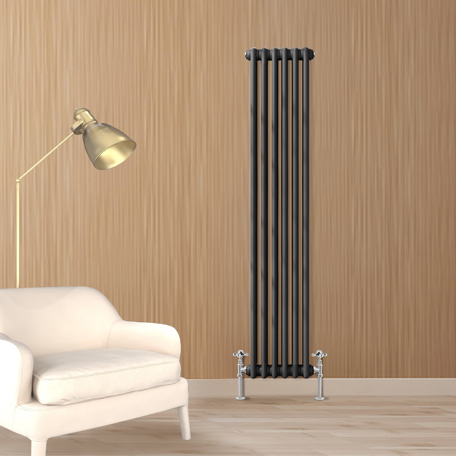 Traditional Tall Column Radiator Vertical Central Heating Cast Iron ...