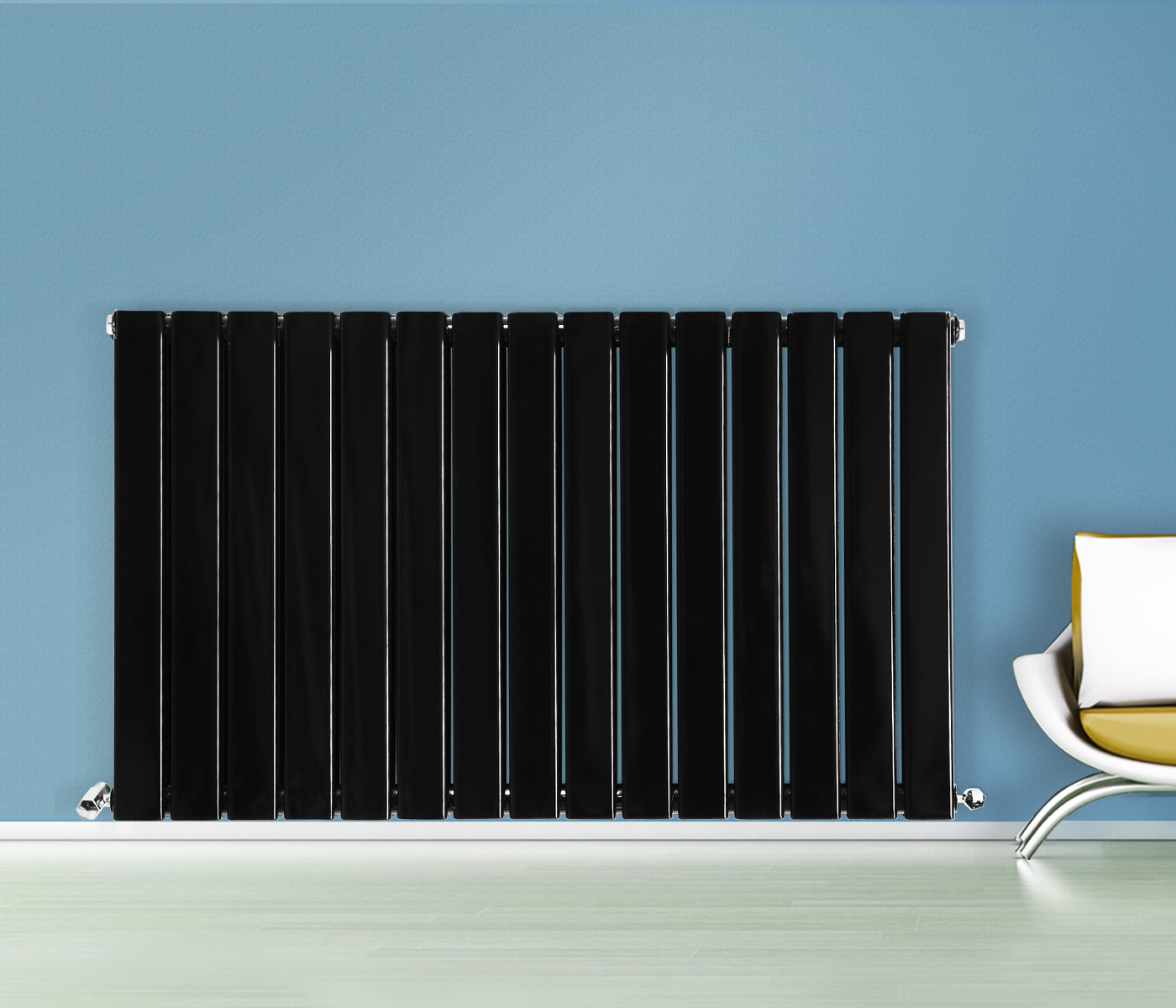 Horizontal Designer Bathroom Flat Panel Radiator White Anthracite Black ...