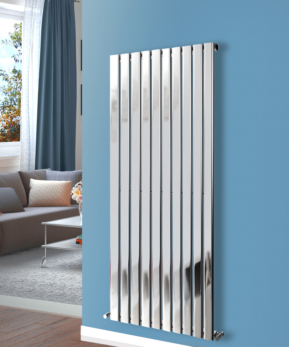 Tall Vertical Flat Panel Rads Bathroom Designer Radiators With Angled ...