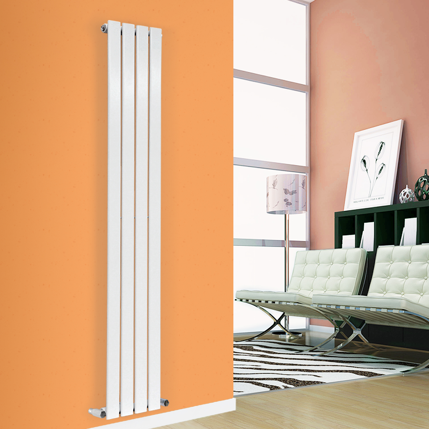 Flat Panel Column Designer Modern Bathroom Radiators Central Heating ...