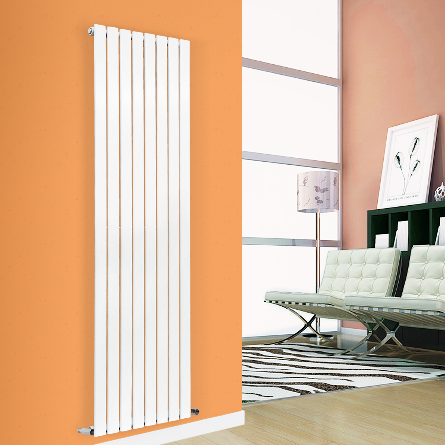 Flat Panel Column Designer Modern Bathroom Radiators Central Heating ...