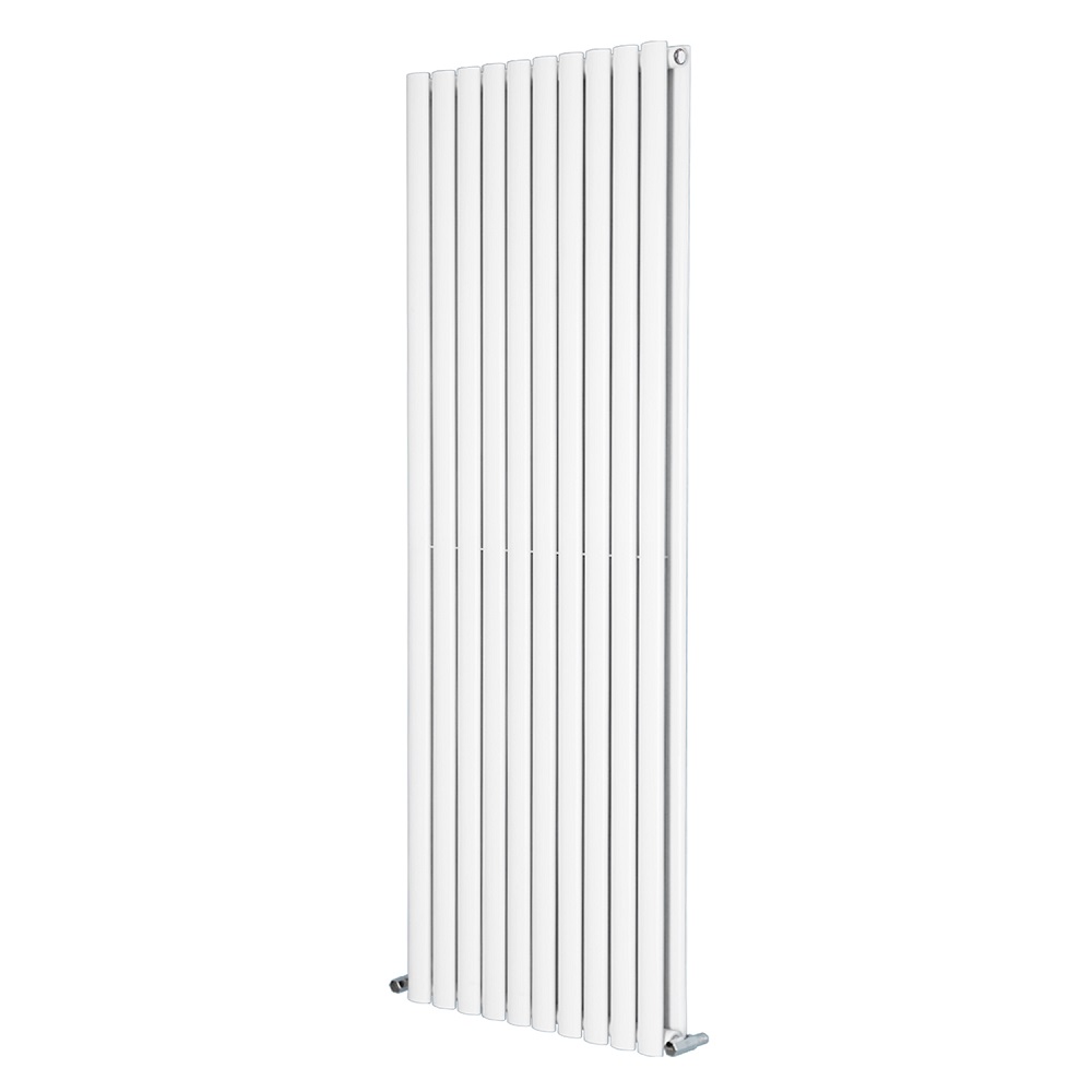 Designer White Horizontal Vertical Flat Panel Oval Column Traditional ...