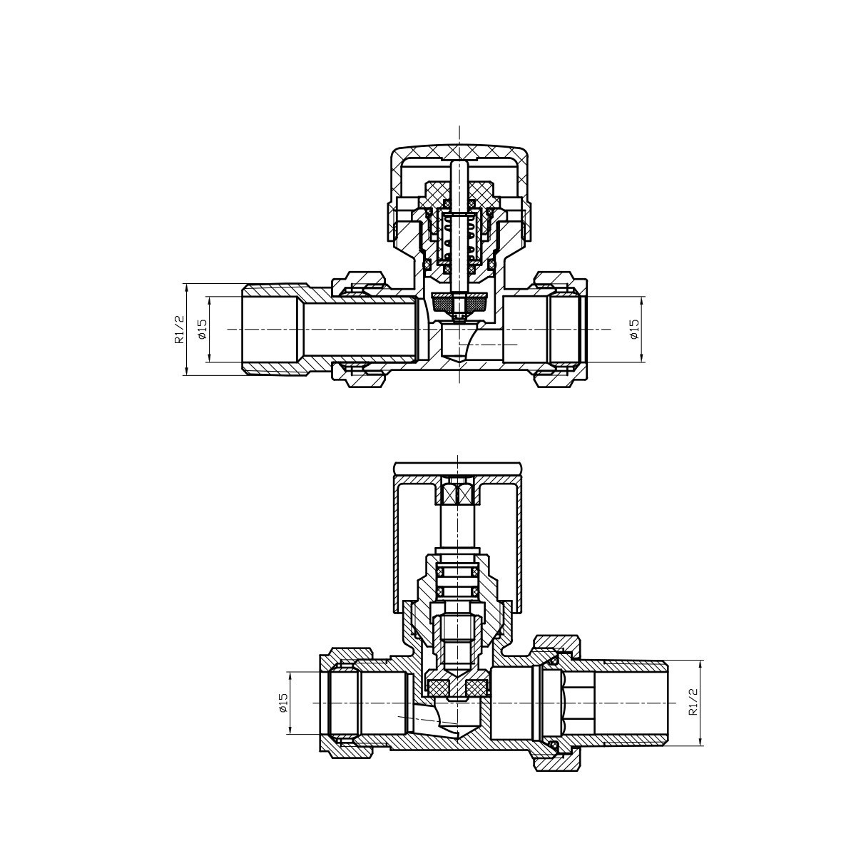 Thermostatic Manual Radiator Tower Rail Straight Angled Valves ...