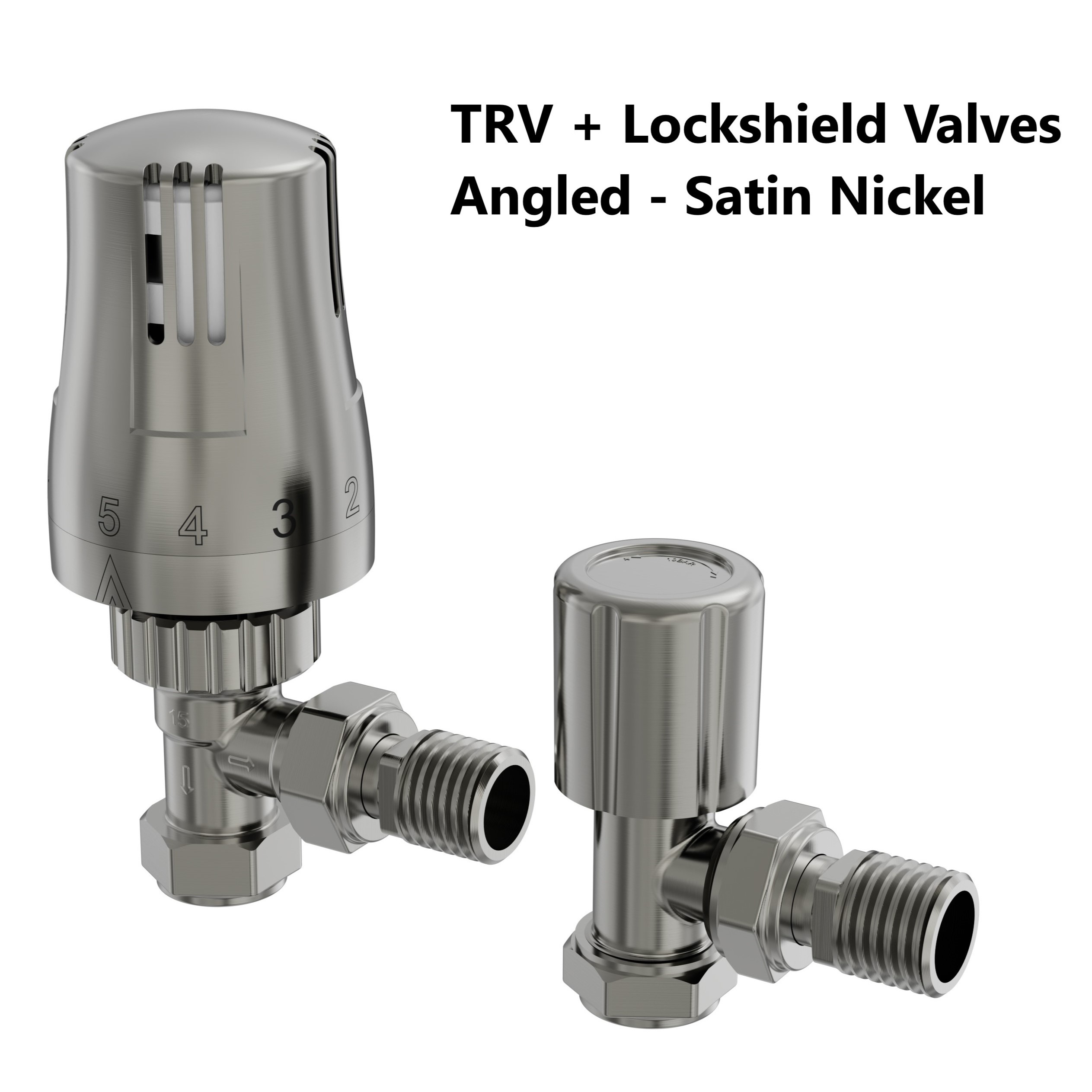 Angled/Straight/Corner Thermostatic Manual Lockshield Radiator Valves ...