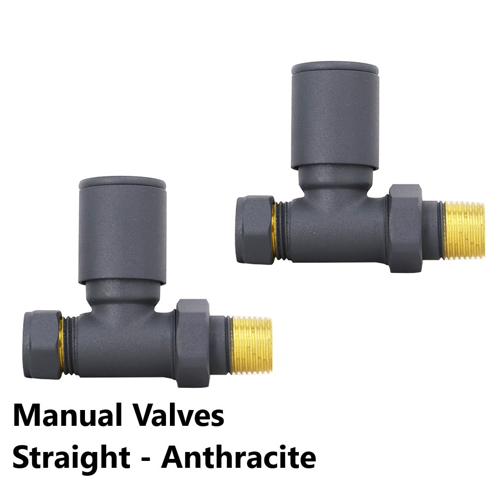 Thermostatic TRV Manual Lockshield Radiator Valves Angled/Straight ...