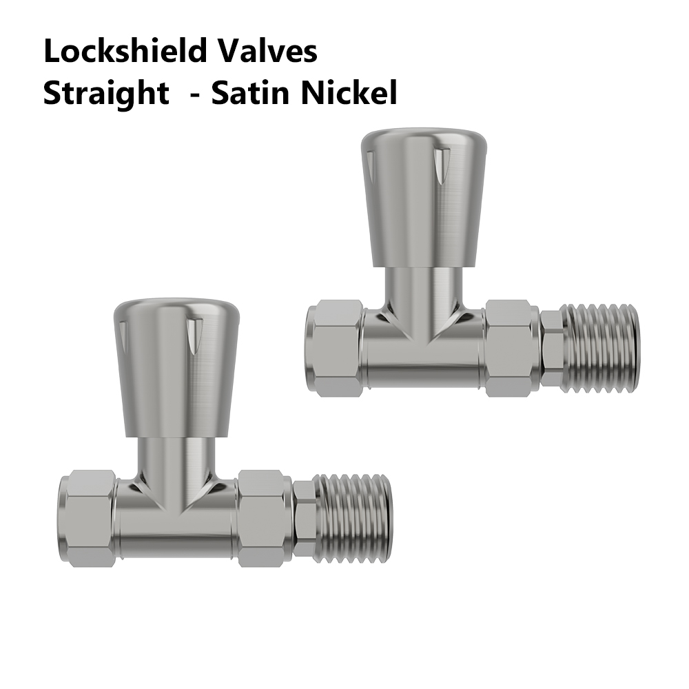 Thermostatic TRV Manual Lockshield Radiator Valves Angled/Straight ...