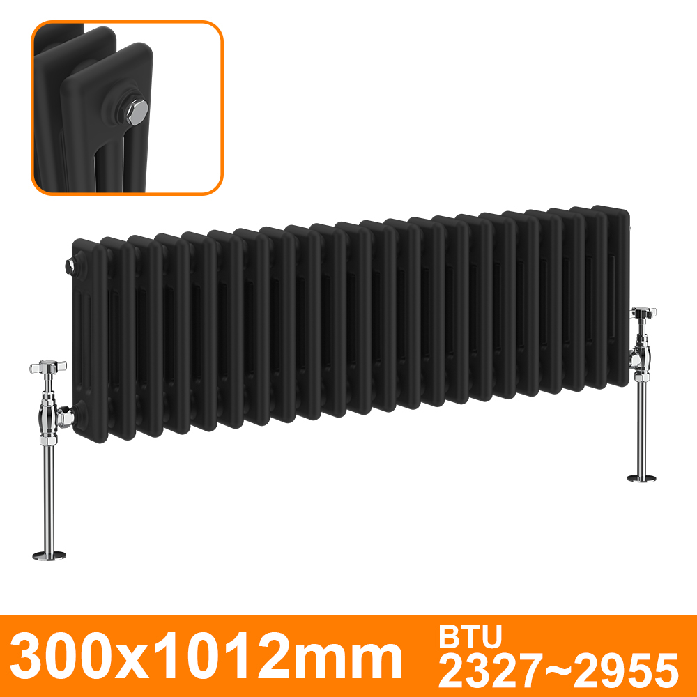 Traditional 2 3 4 Column Radiator Horizontal Central Heating Cast Iron ...