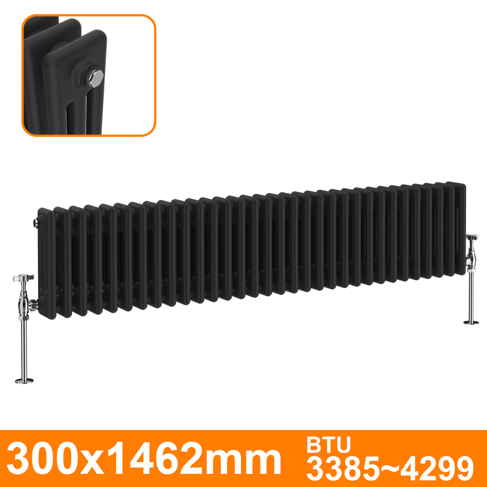 Traditional 2 3 4 Column Radiator Horizontal Central Heating Cast Iron ...