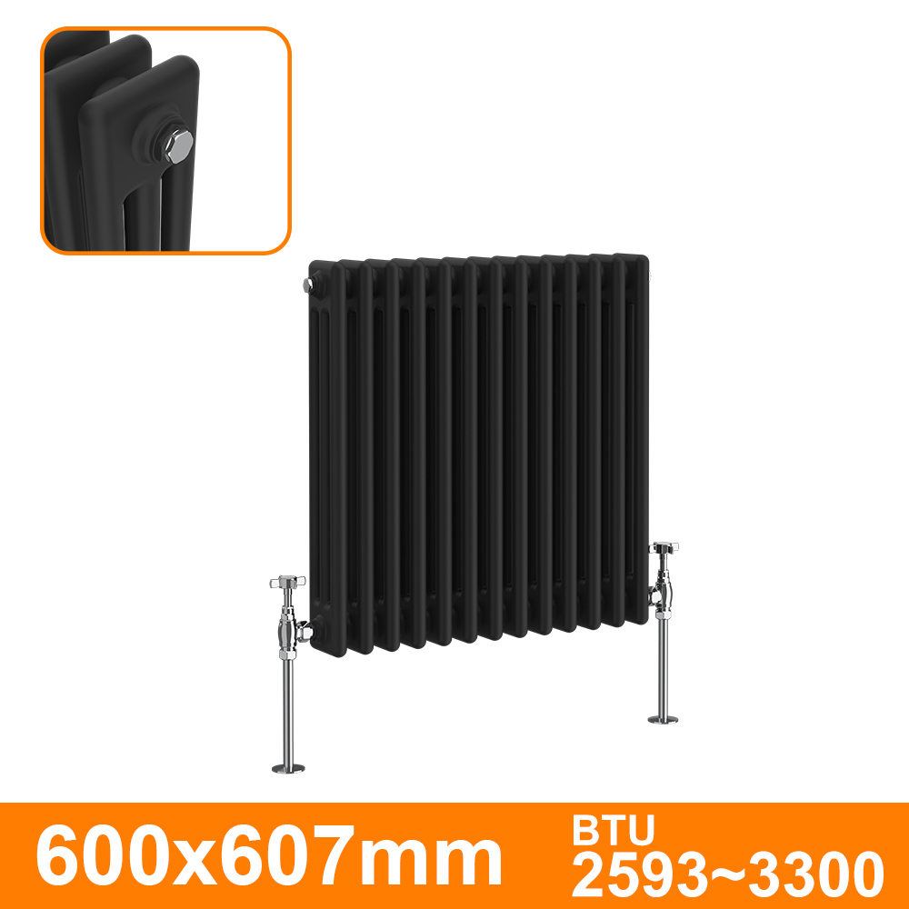 Traditional 2 3 4 Column Radiator Horizontal Central Heating Cast Iron ...