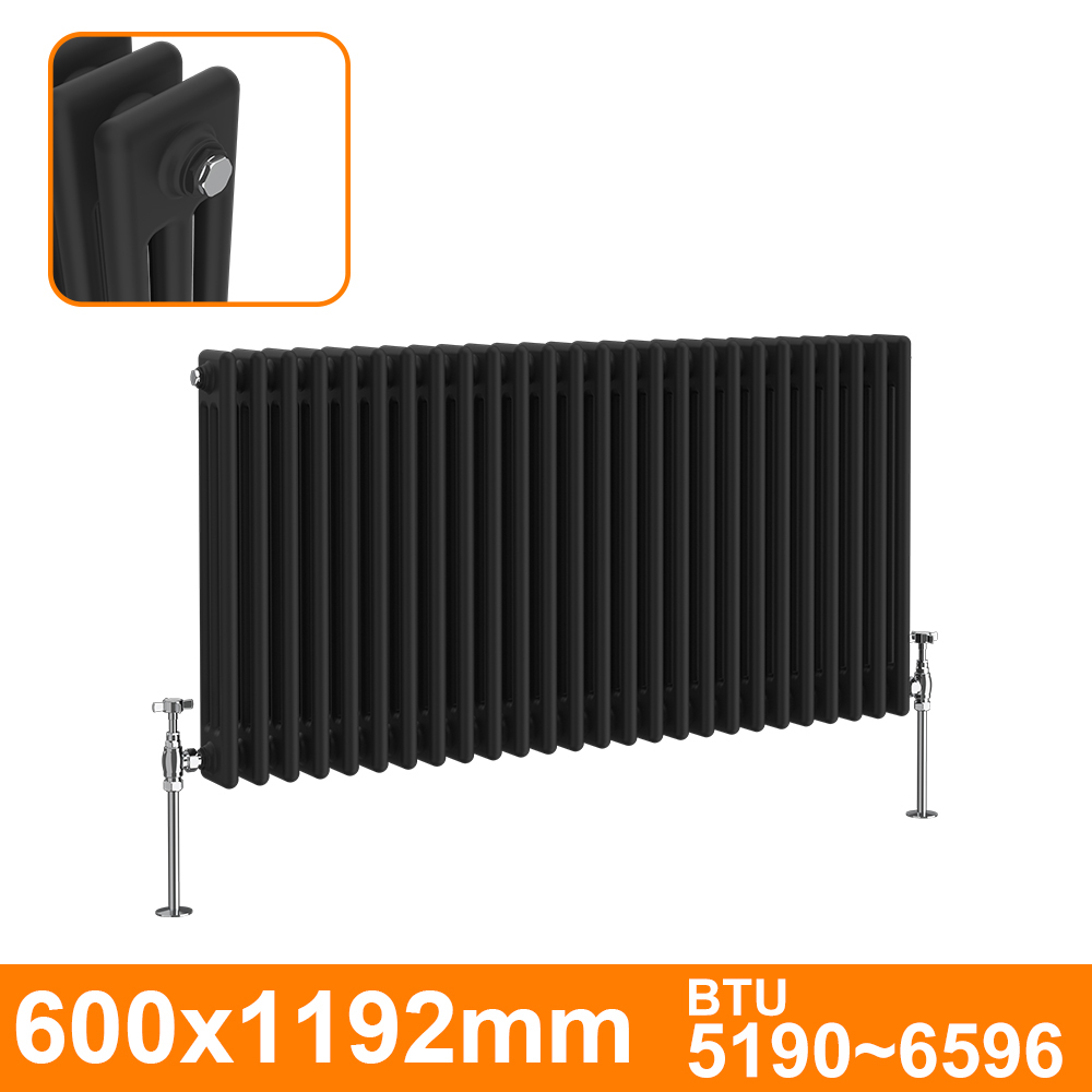 Traditional 2 3 4 Column Radiator Horizontal Central Heating Cast Iron ...