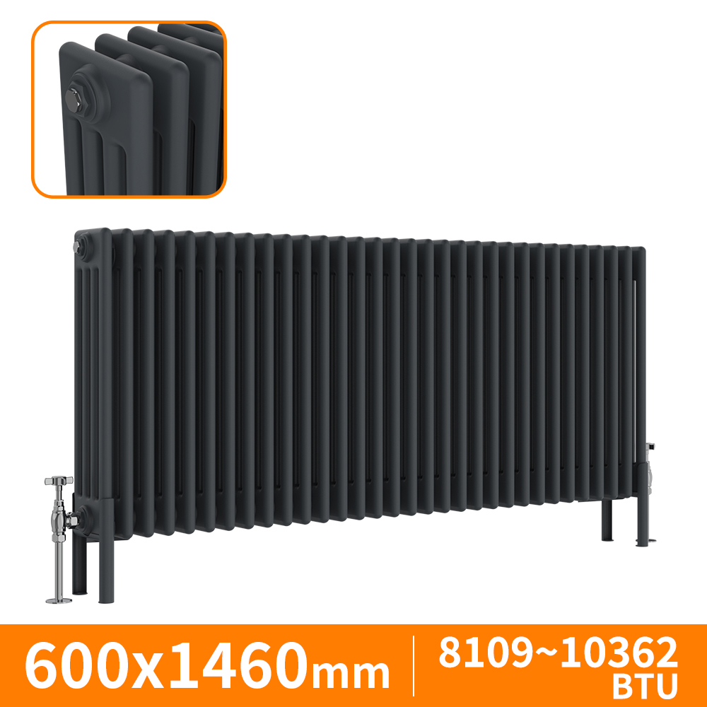 Traditional 2 3 4 Column Radiator Horizontal Vertical Cast Iron Rads ...