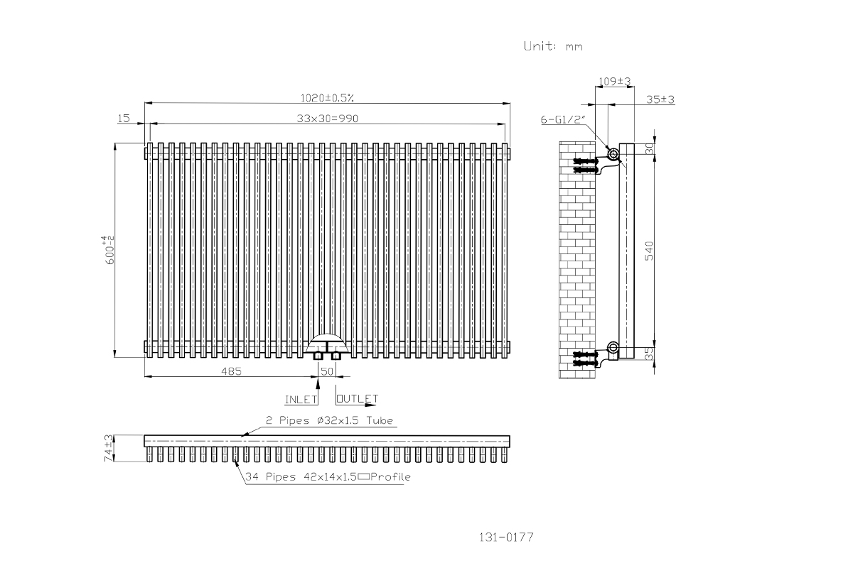 Horizontal Vertical Designer Radiator Single Double Column Central ...