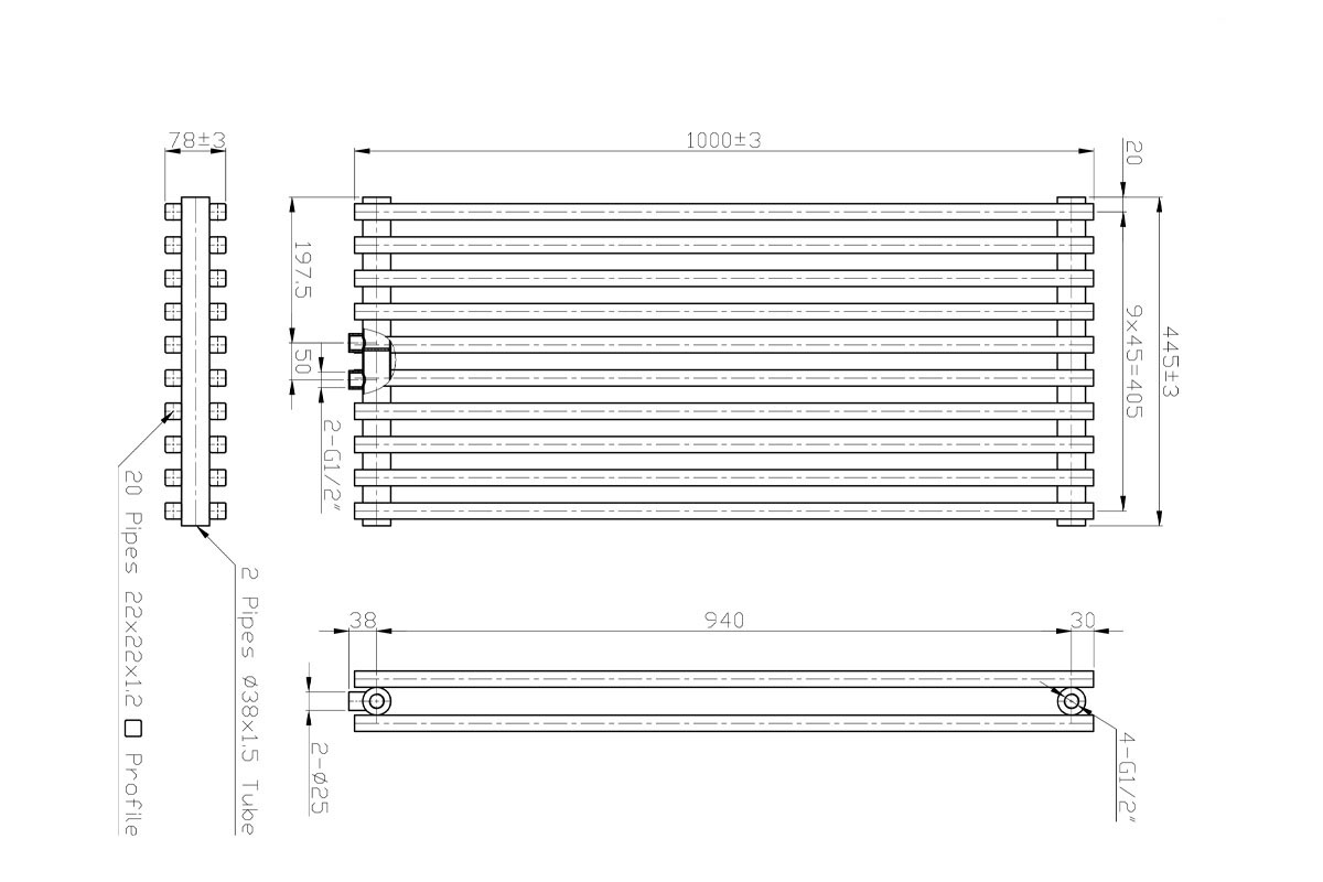 Horizontal Vertical Designer Radiator Single Double Column Central ...