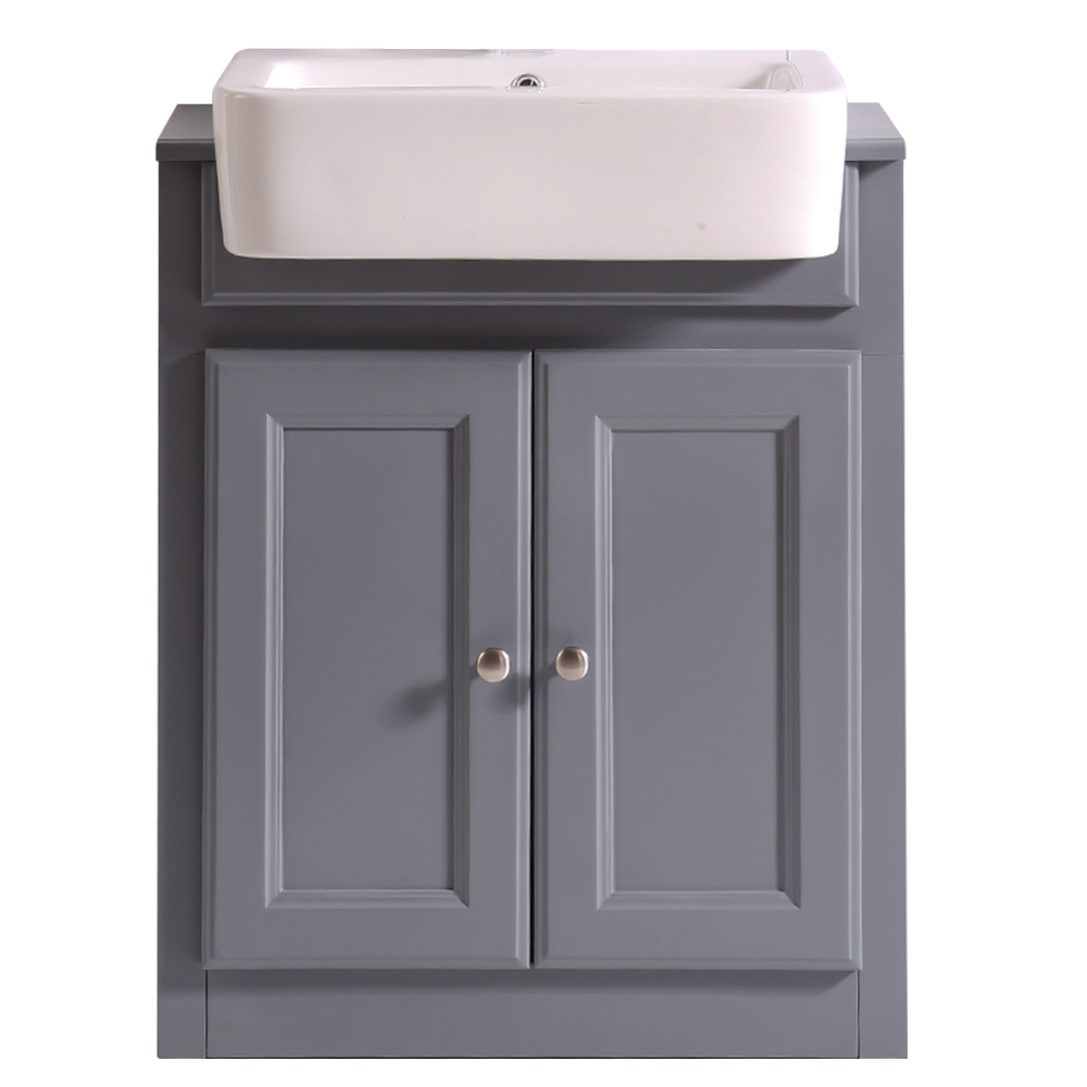 Traditional Vanity Unit Bathroom Storage Furniture Square Basin Cabinet ...