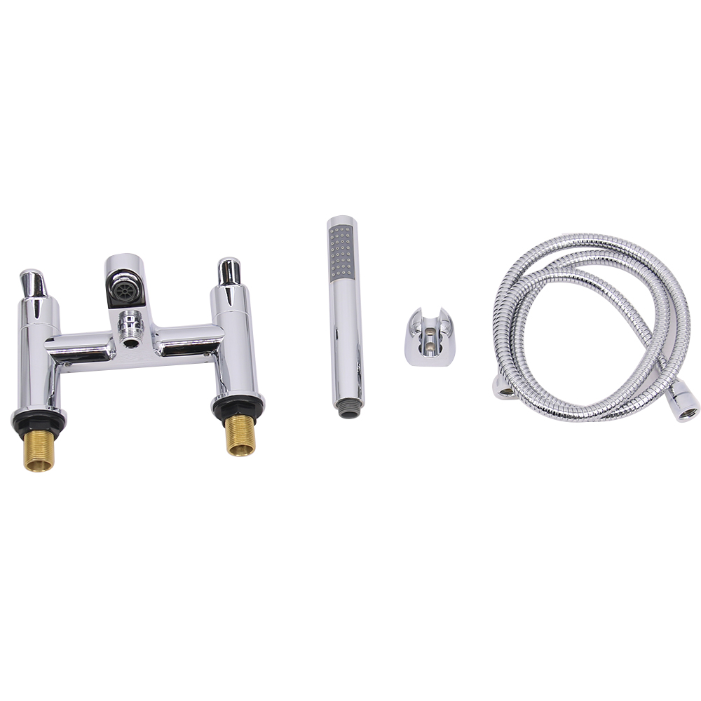 Chrome Design Bathroom Tap Set Bath Filler Shower Mixer Basin Sink Mono ...