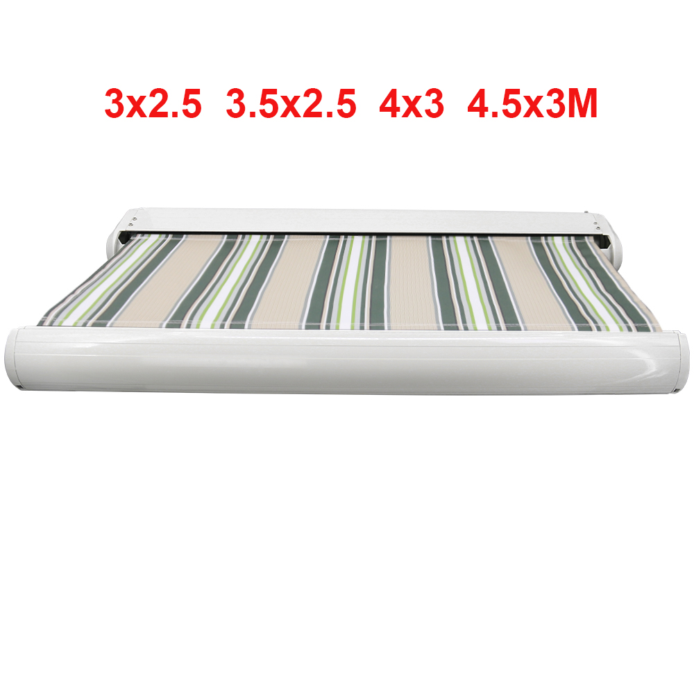 Full Cassette Electric Garden Patio Canopy Awning Outdoor Retractable ...