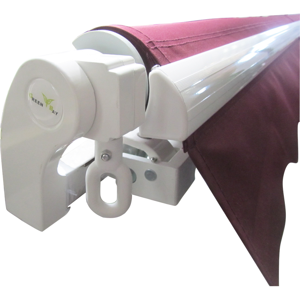 Garden Patio Manual Retractable Awning Canopy Sun Shade Shelter Angle ...