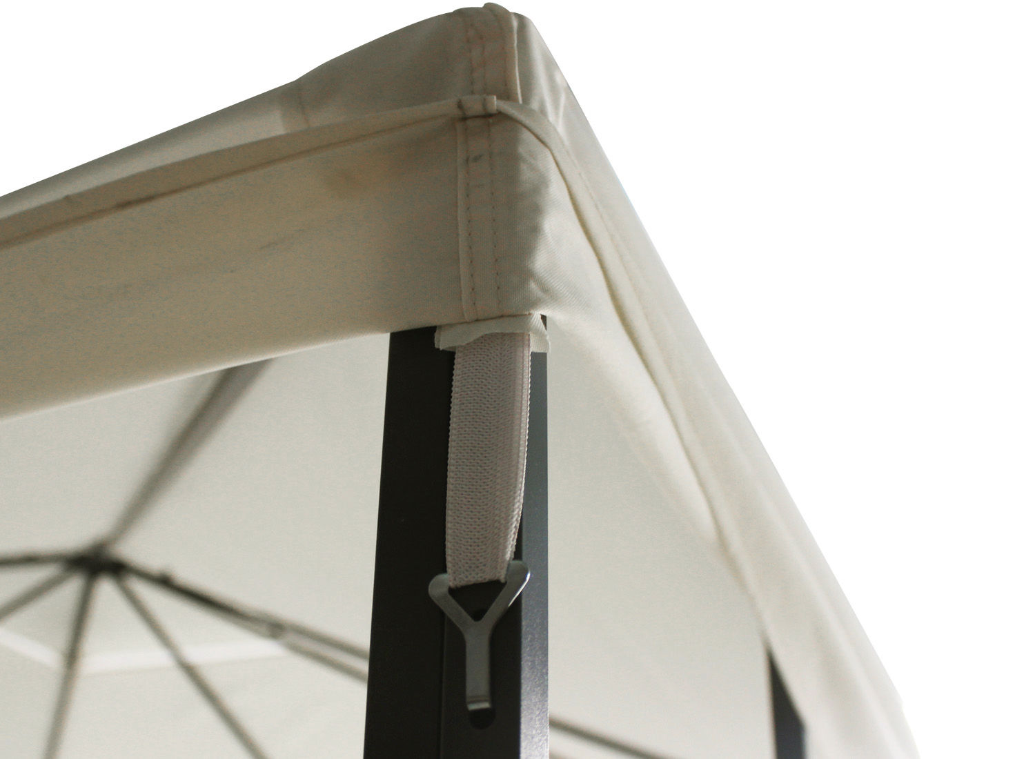 3m x 3m Garden Replacement Gazebo Canopy Roof Top 2-Tier Tent Cover ...