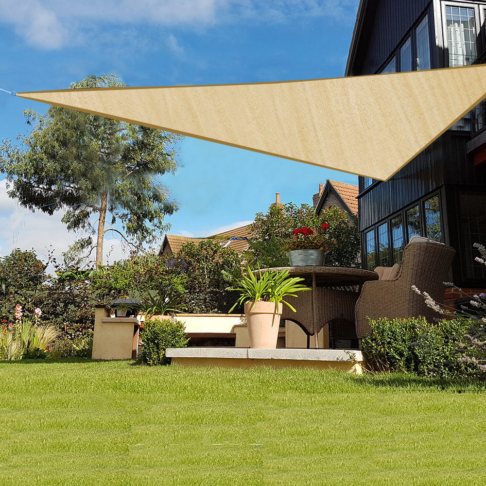 Outdoor Sun Shade Sail Patio Suncreen Awning Garden Sun Canopy 90% UV ...