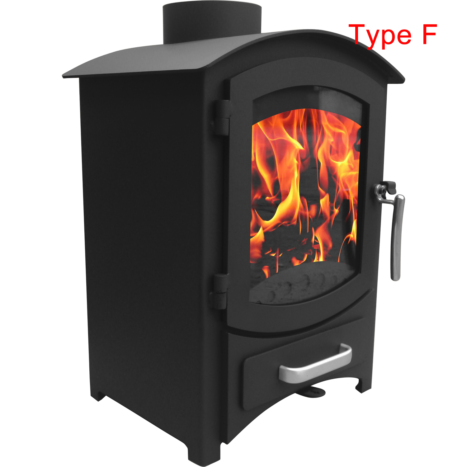 Multifuel Woodburner Stove Wood Burning Log Burner Modern Fire ...