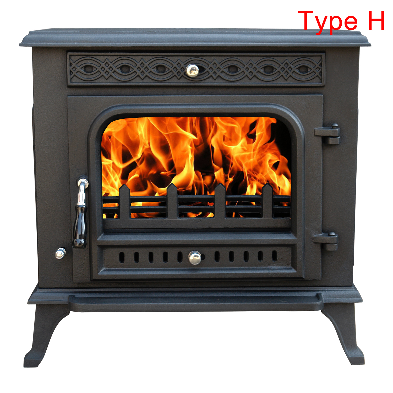 Multifuel Woodburner Stove Wood Burning Log Burner Modern Fire ...