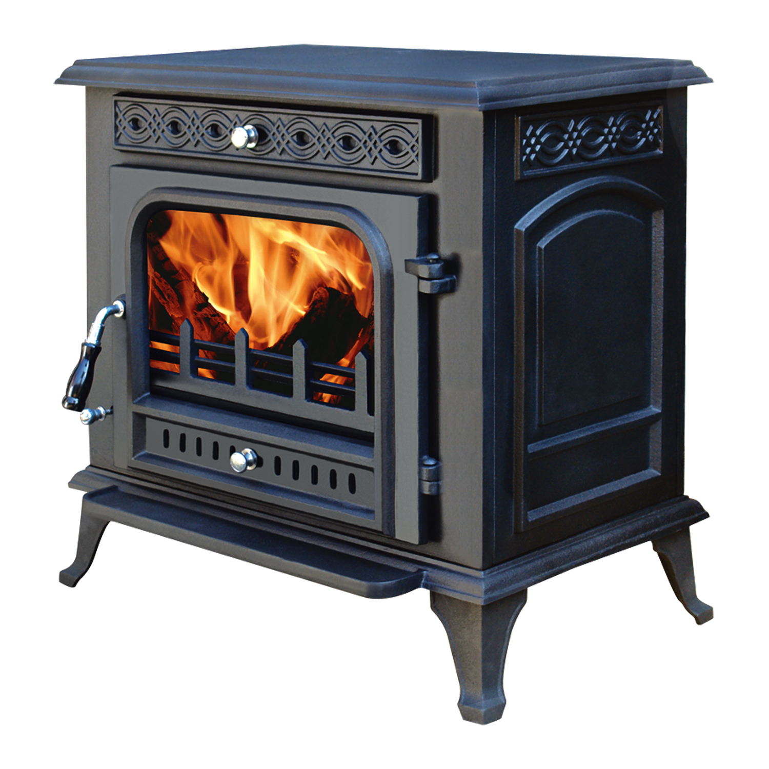 Multifuel Woodburner Stove Wood Burning Log Burner Modern Fire ...