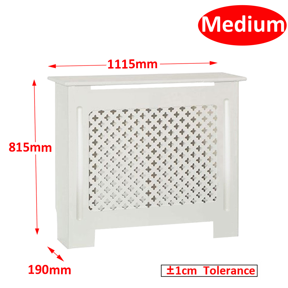 Modern Traditional Radiator Cover White Unfinished Wood Grill Cabinet ...