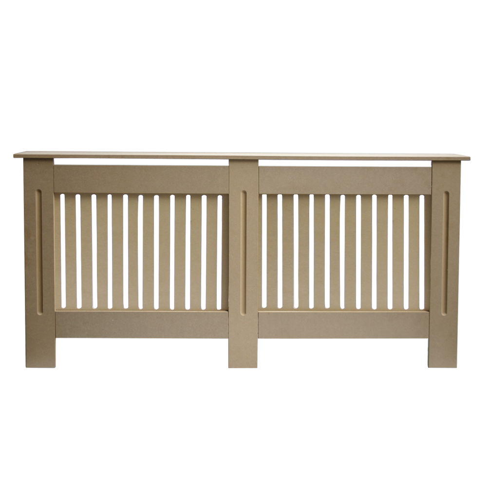 Unfinished Radiator Cover Natural Home Radiator Cabinet MDF Vertical ...