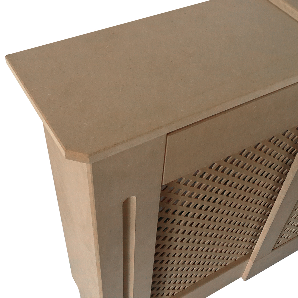 Natural Unpainted Radiator Cover Wall Radiator Cabinet MDF Traditional ...