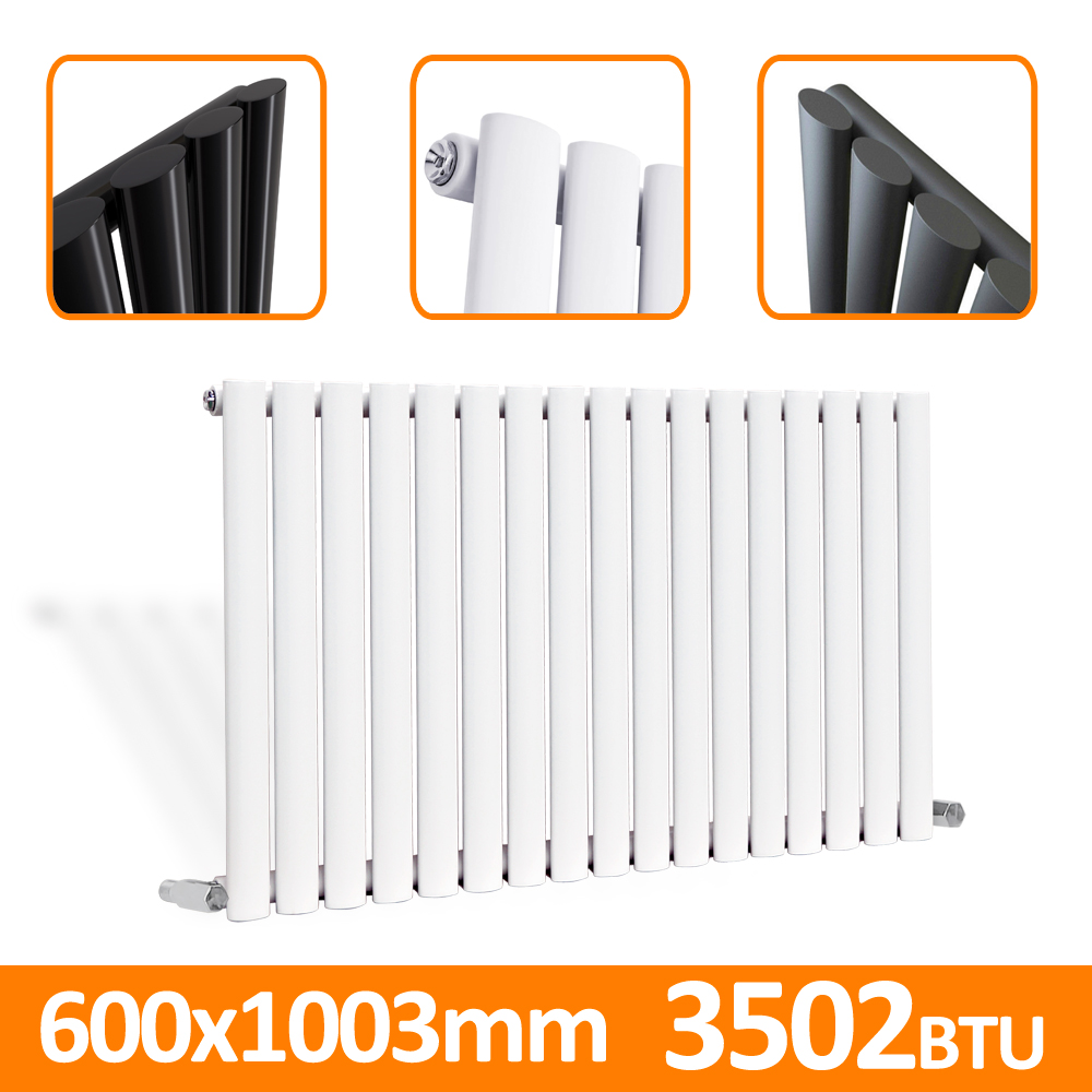 Horizontal Designer Radiator Oval Column Panel Rad Modern Central ...