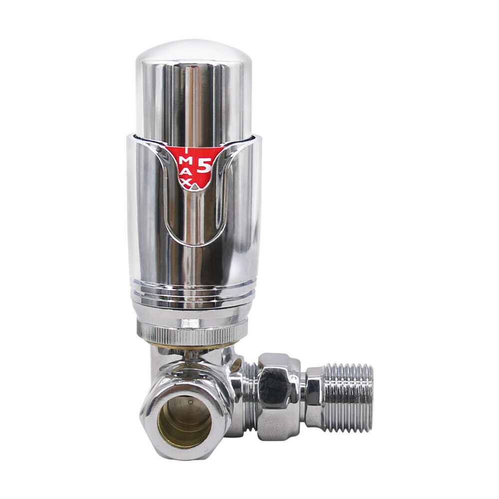 Thermostatic Manual Radiator Tower Rail Straight Angled Valves ...