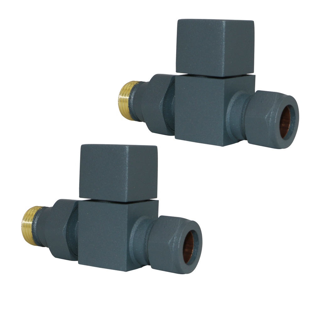 Thermostatic TRV Manual Radiator Tower Rail Valves 1/2" x 15mm Straight ...