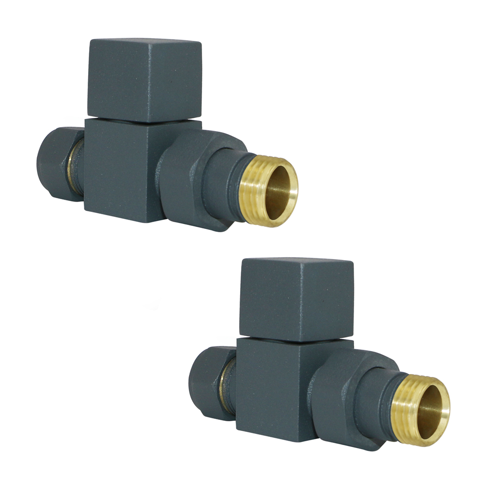 Thermostatic TRV Manual Radiator Tower Rail Valves 1/2" x 15mm Straight ...