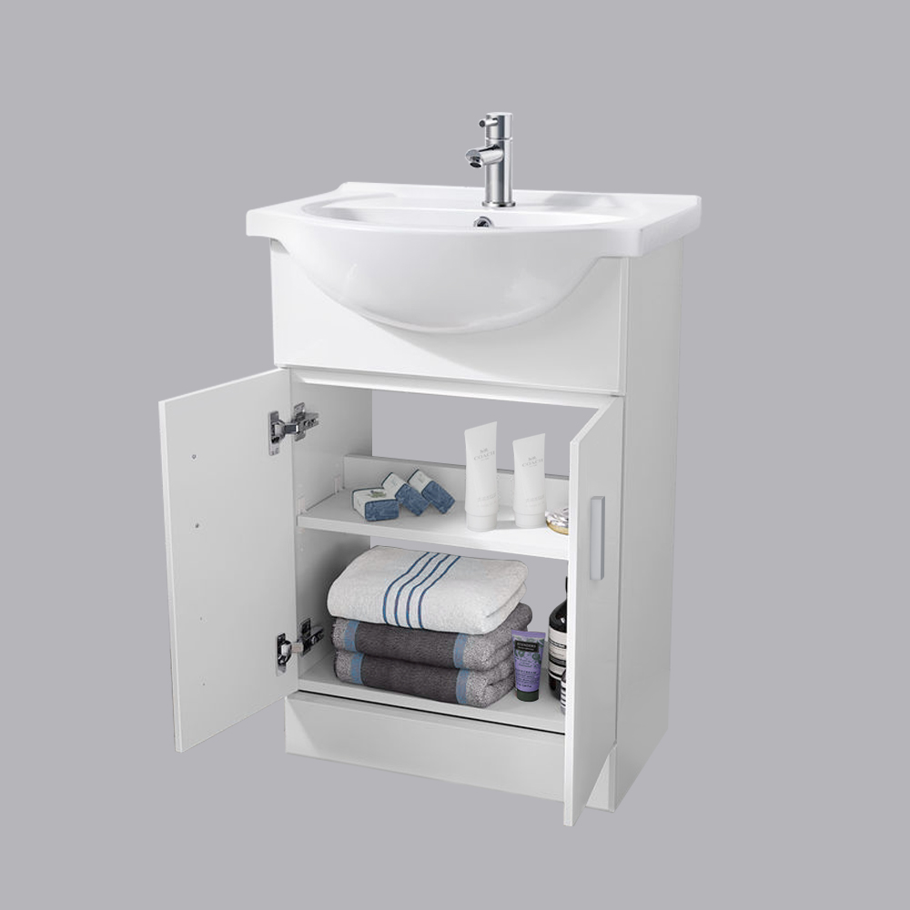 Bathroom Vanity Unit Tall Cabinet Laundry Storage Drawer Furniture ...