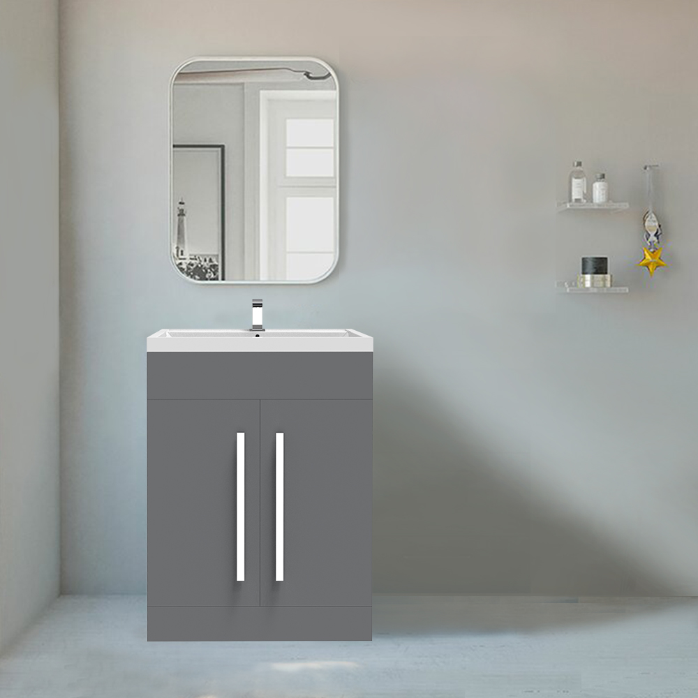 Bathroom Vanity Unit BTW Toilet Suite Basin Sink Cabinet Storage Tall ...