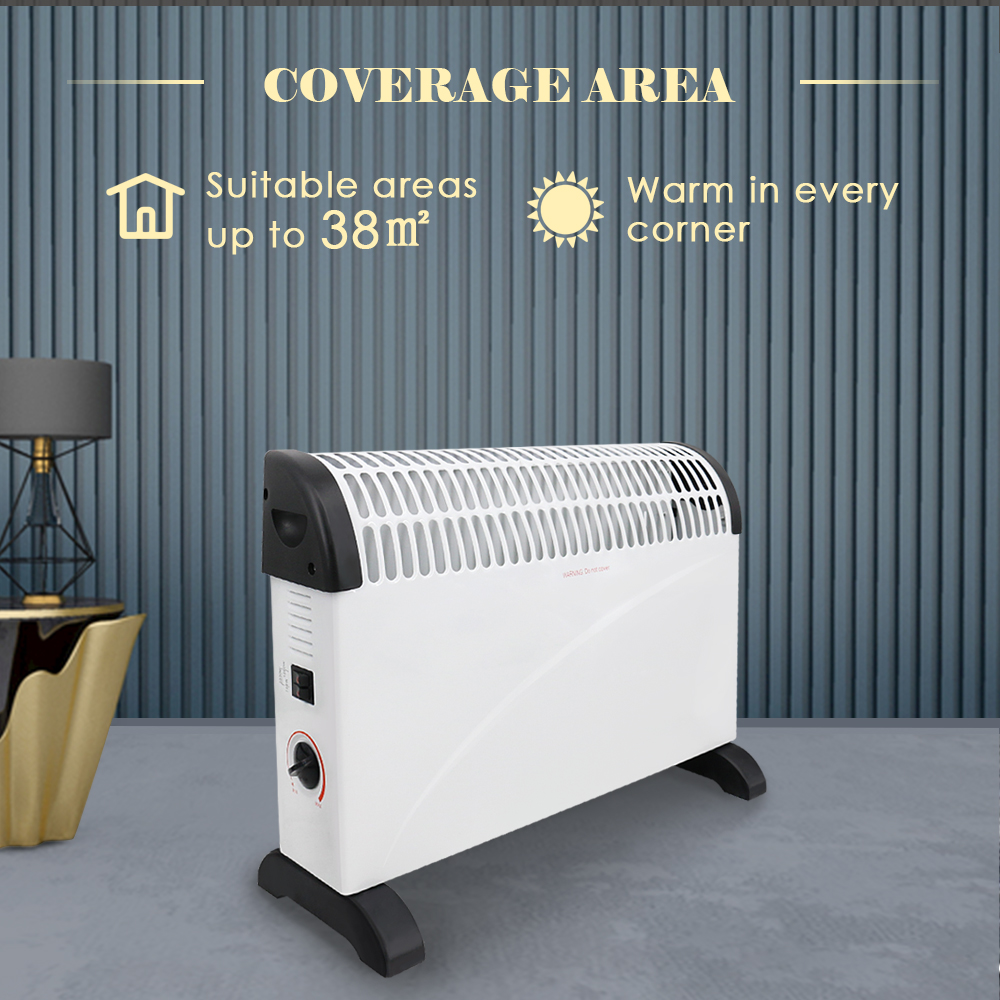 Free Standing Convector Heater 2000W Electric 3 Adjustable Heat ...