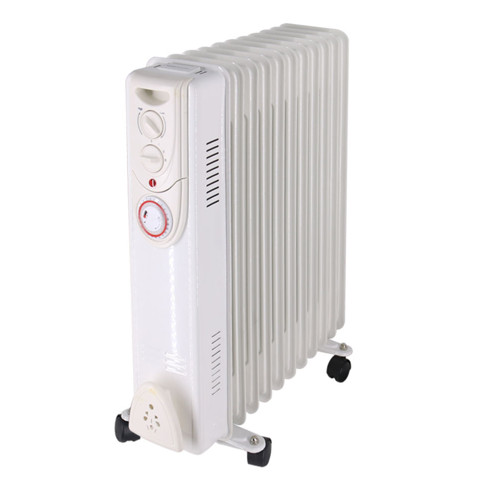 Portable Oil Filled Radiator Electric Convector Heater Thermostat Gloss ...