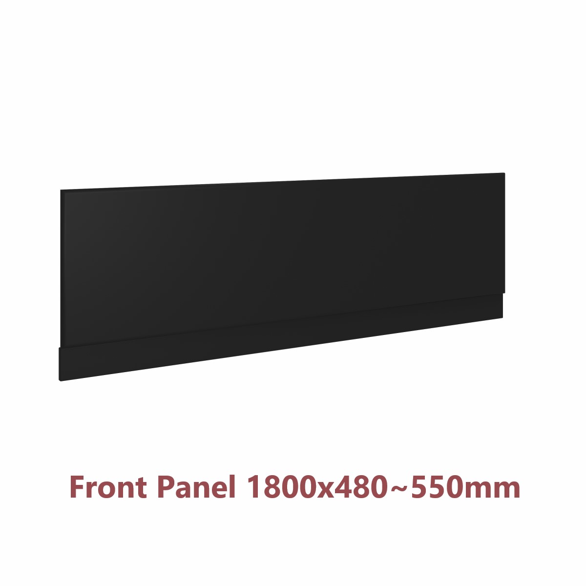 Bathroom Wooden MDF Front End Side L shape Bath Panel Matt Black Easy ...