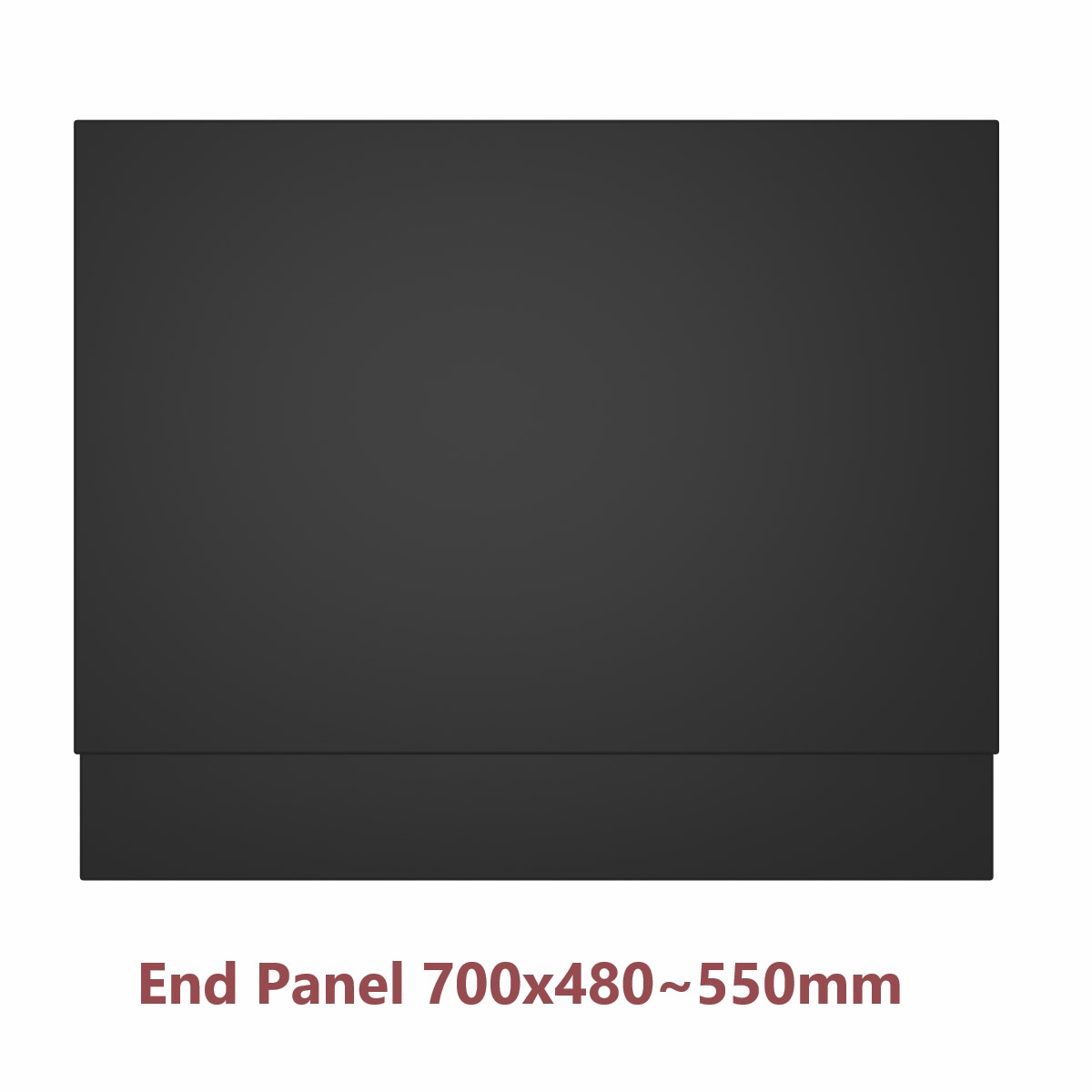 Bathroom Wooden MDF Front End Side L shape Bath Panel Matt Black Easy ...