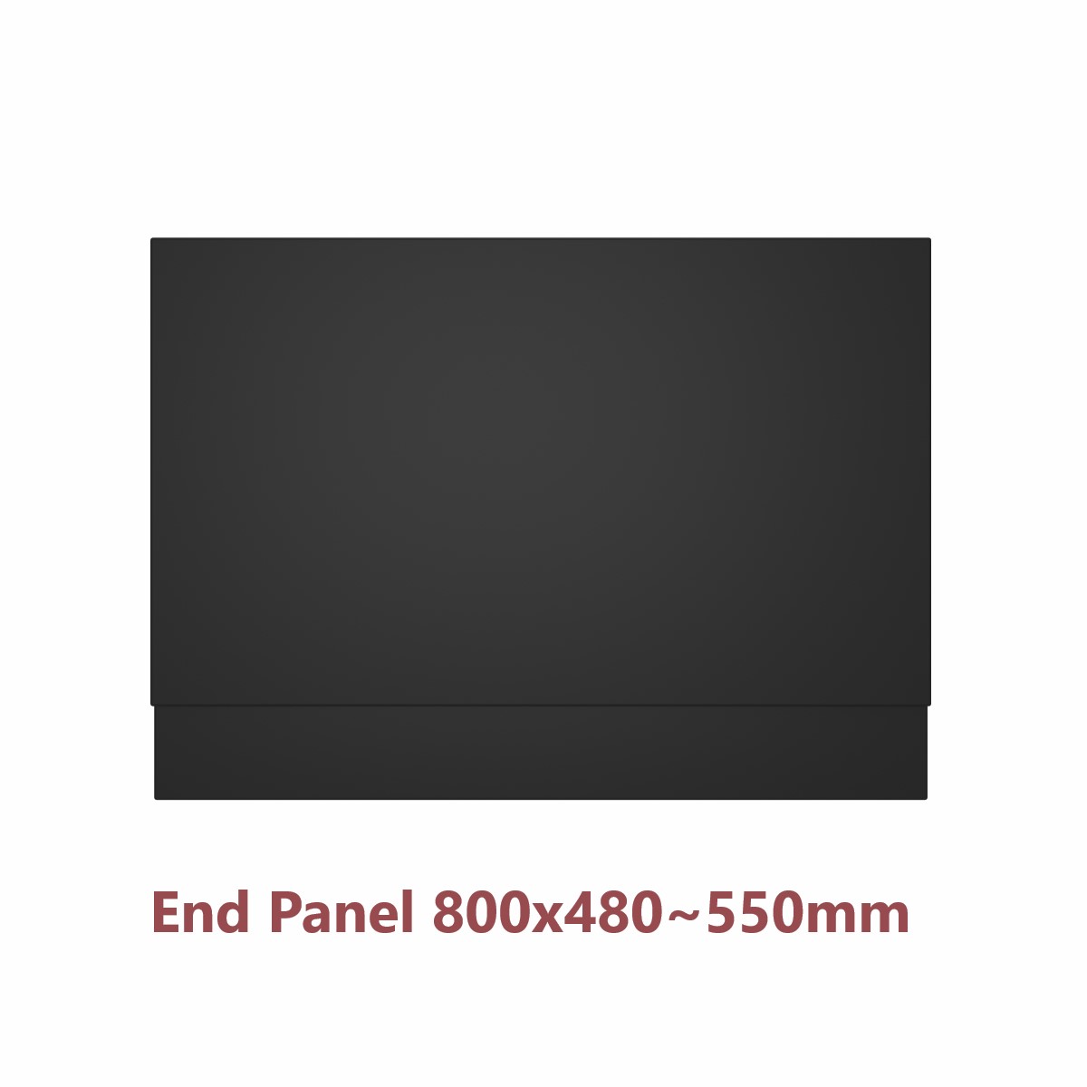 Bathroom Wooden MDF Front End Side L shape Bath Panel Matt Black Easy ...