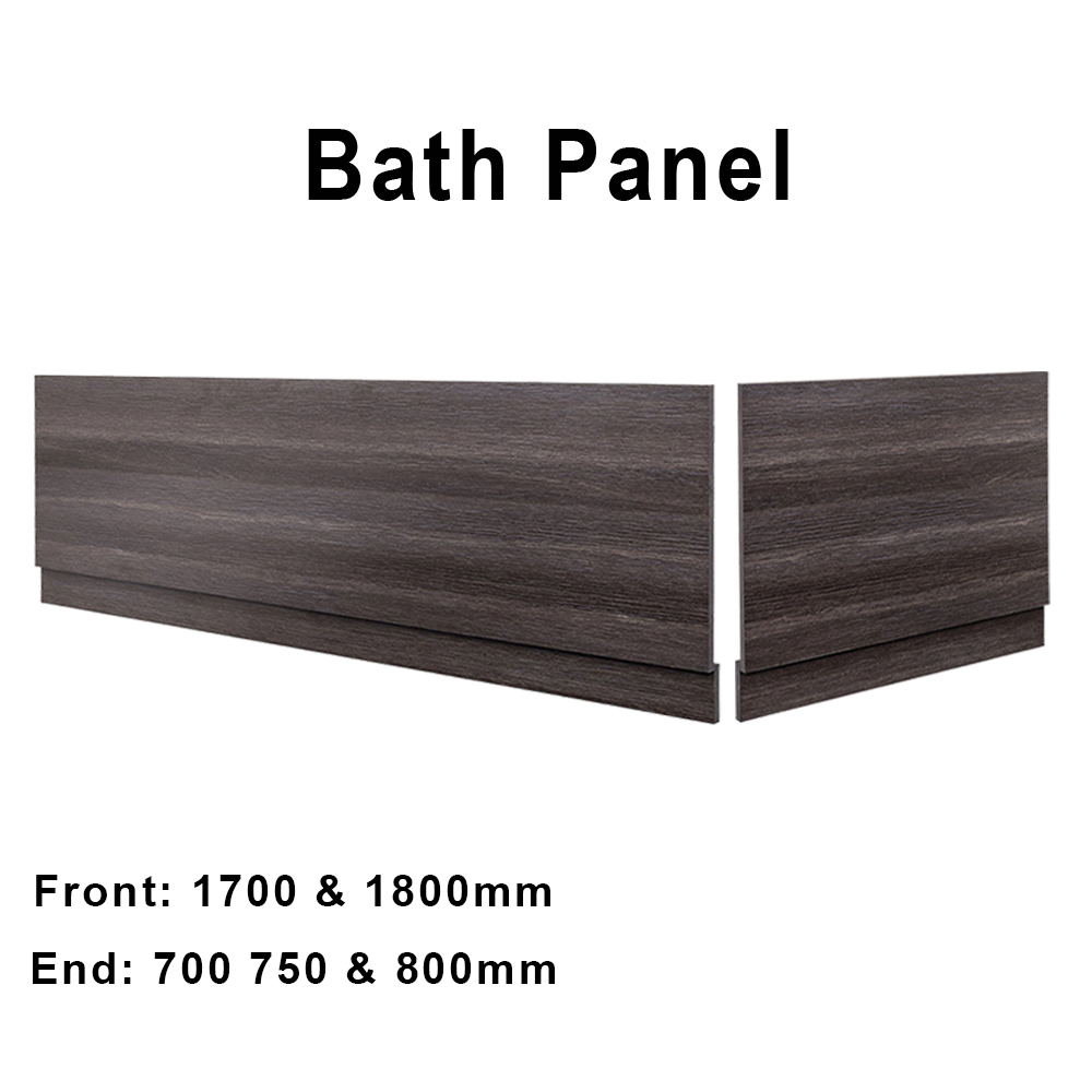 Modern Bathroom Side Front End Wooden Bath Panel Adjustable Calm Grey ...