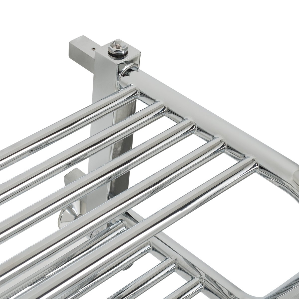 381 x 600mm Traditional Chrome Designer Radiator Heated Towel Rail with ...