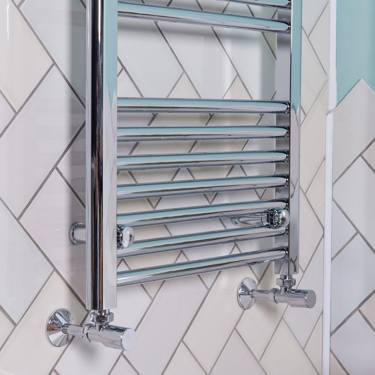 Bathroom Straight Heated Towel Rail Radiator Ladder Warmer Chrome All ...