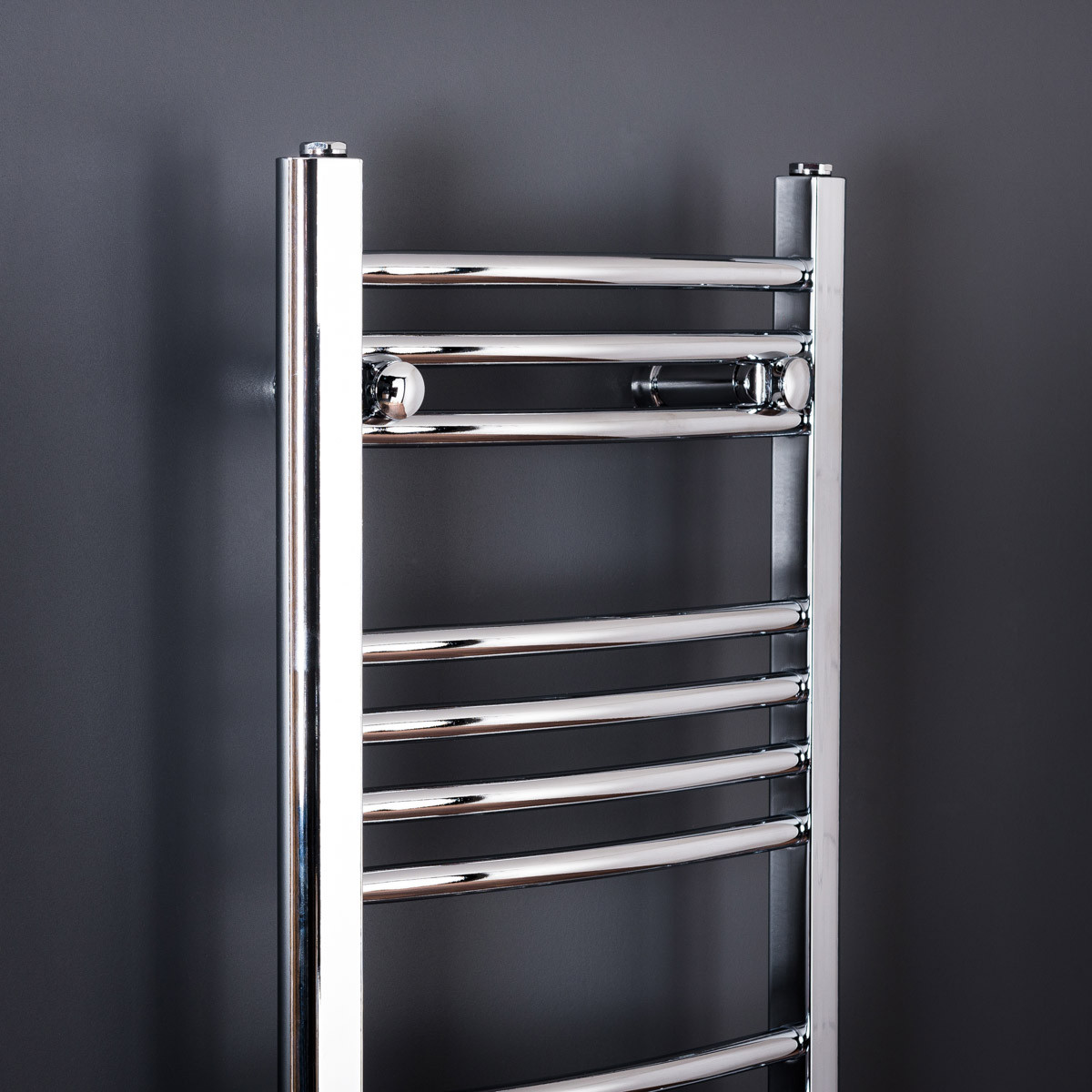 Bathroom Chrome White Straight Curved Heated Towel Rail Radiator Warmer ...