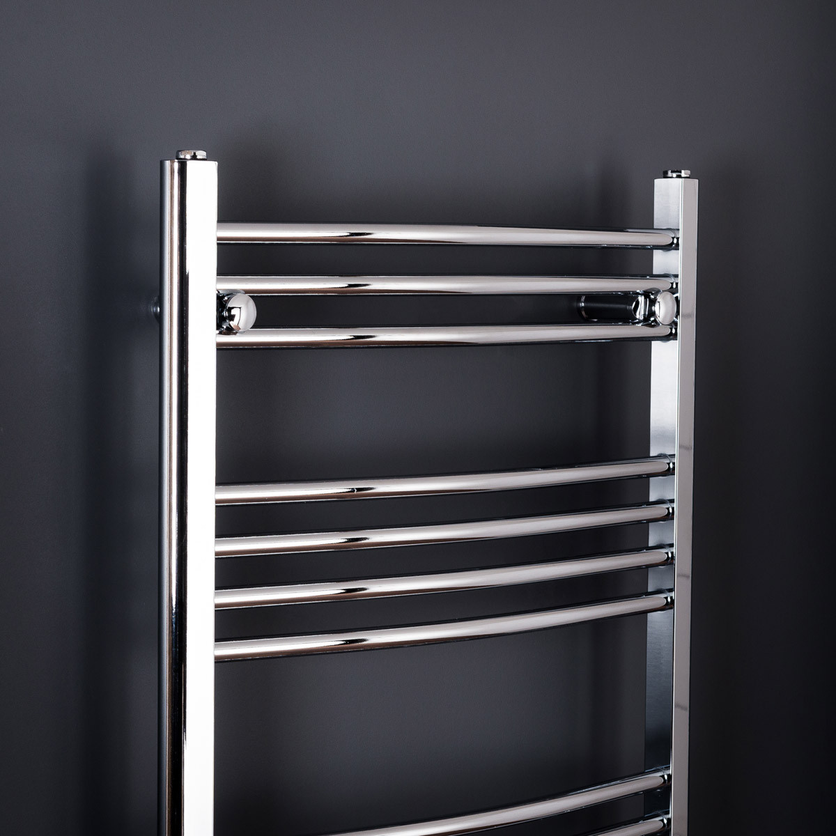 Bathroom Chrome White Straight Curved Heated Towel Rail Radiator Warmer ...