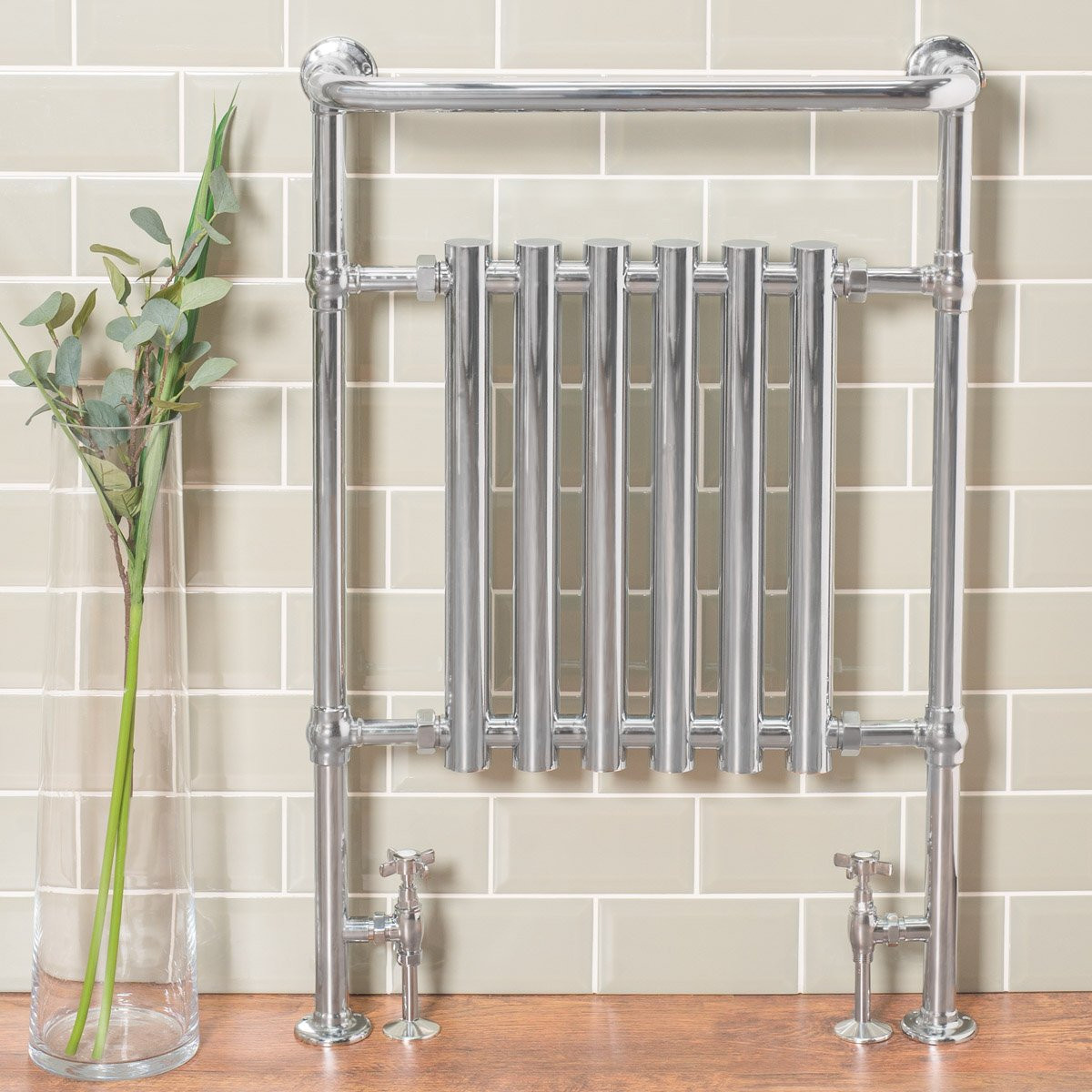 Bathroom Victorian Heated Towel Rail Traditional Column Designer ...
