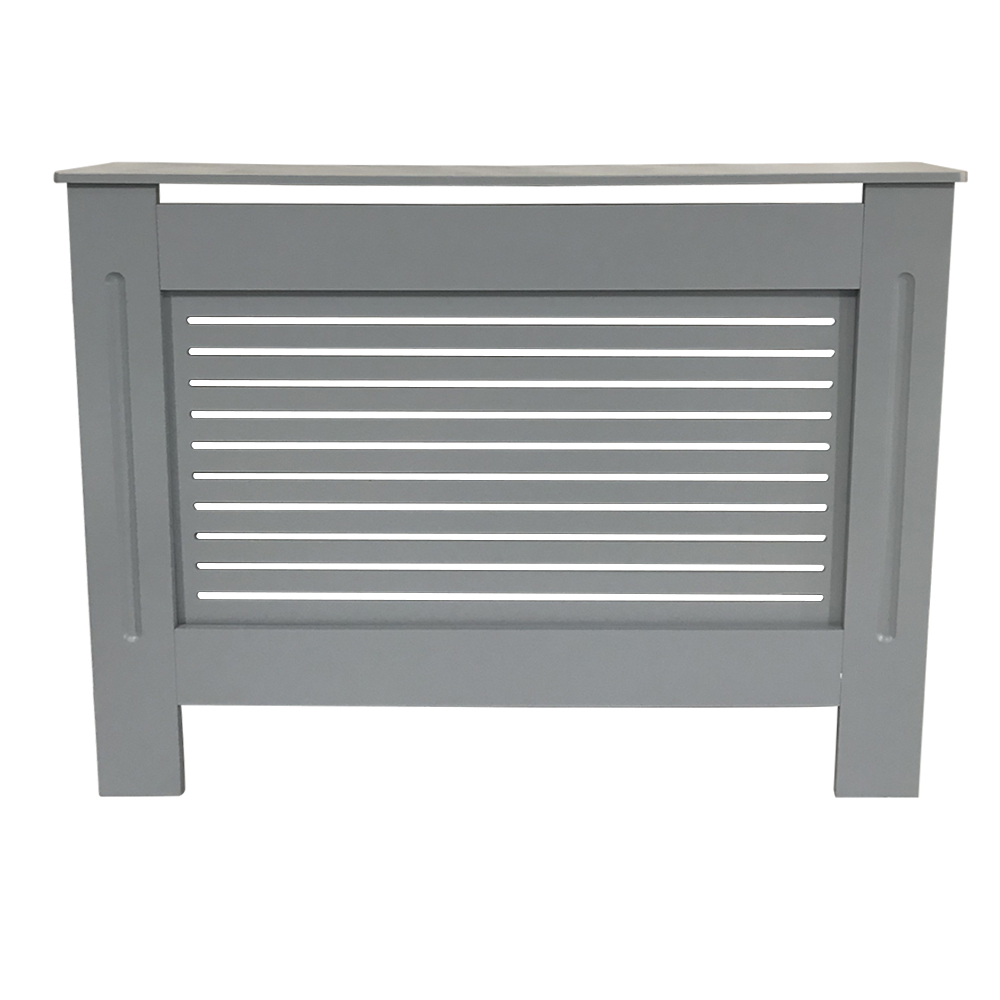 Traditional Grey Radiator Cover E1 MDF Horizontal Slats Wall Cabinet ...