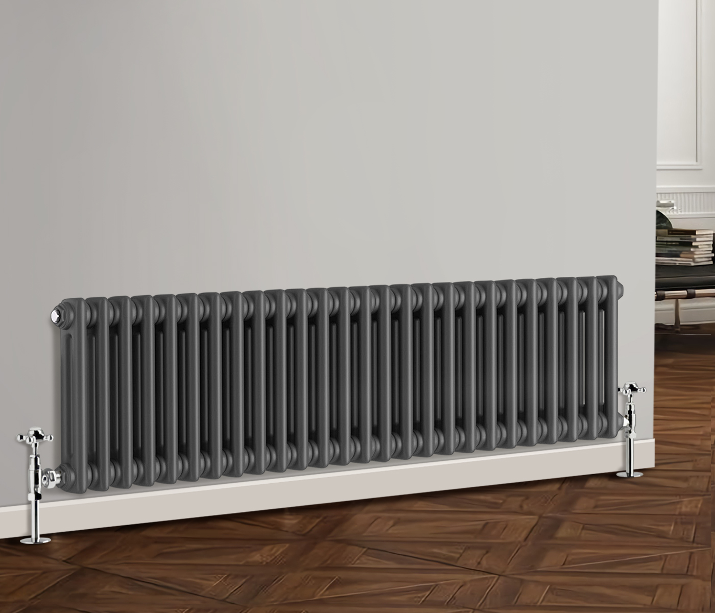 Traditional Column Radiator Bathroom Horizontal Cast Iron Style Rads ...