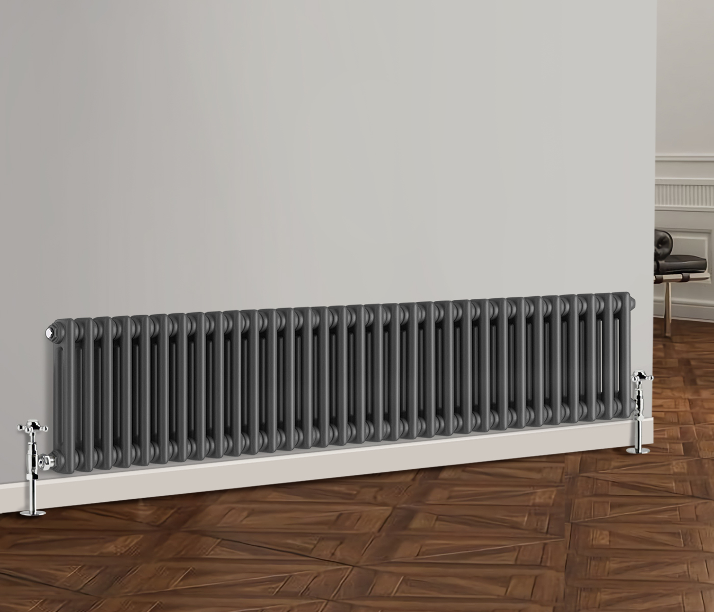Traditional Column Radiator Bathroom Horizontal Cast Iron Style Rads ...